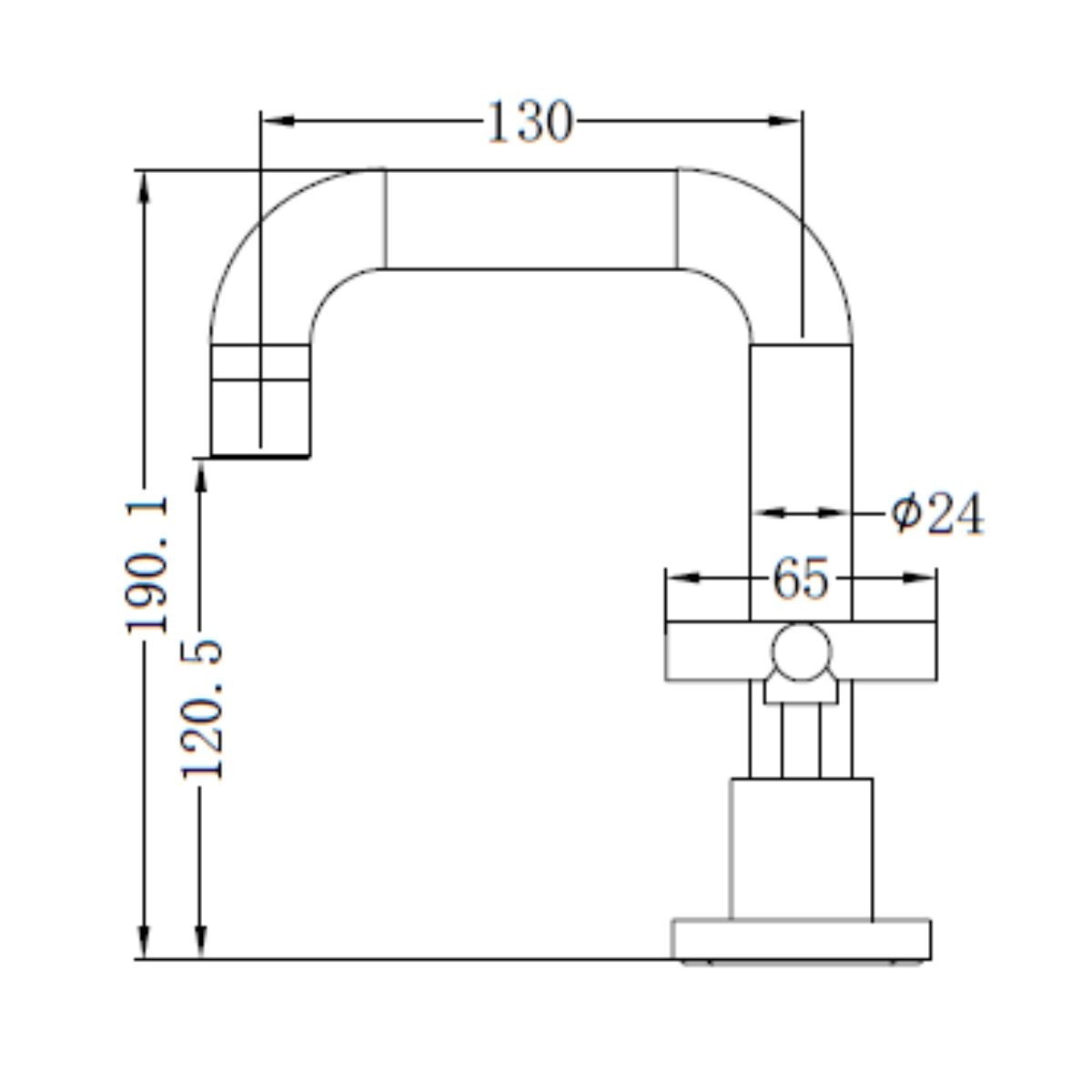 Intra Basin Set Swivel - Matte Black