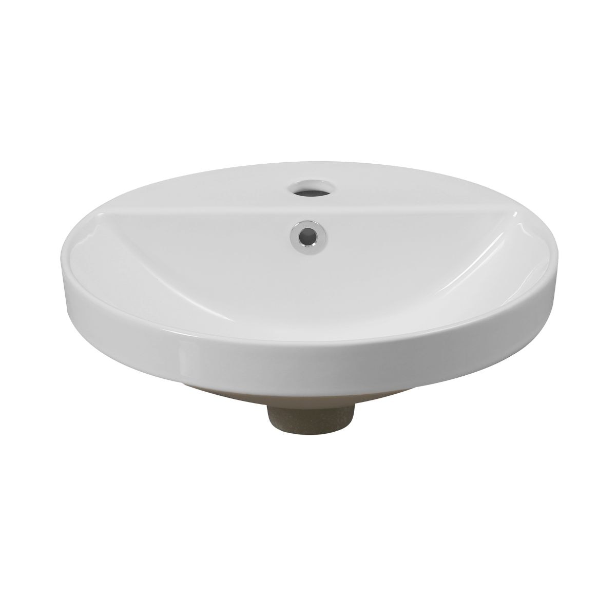 Essence Express Round Semi Inset Basin with 1 Tap Hole