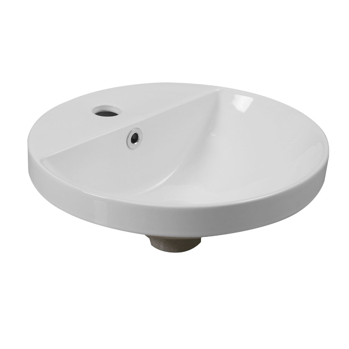 Essence Express Round Semi Inset Basin with 1 Tap Hole