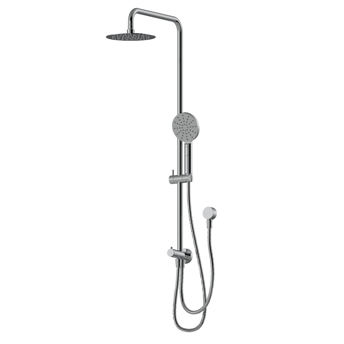 Whisper RetroFit Combo Shower Rail - Chrome